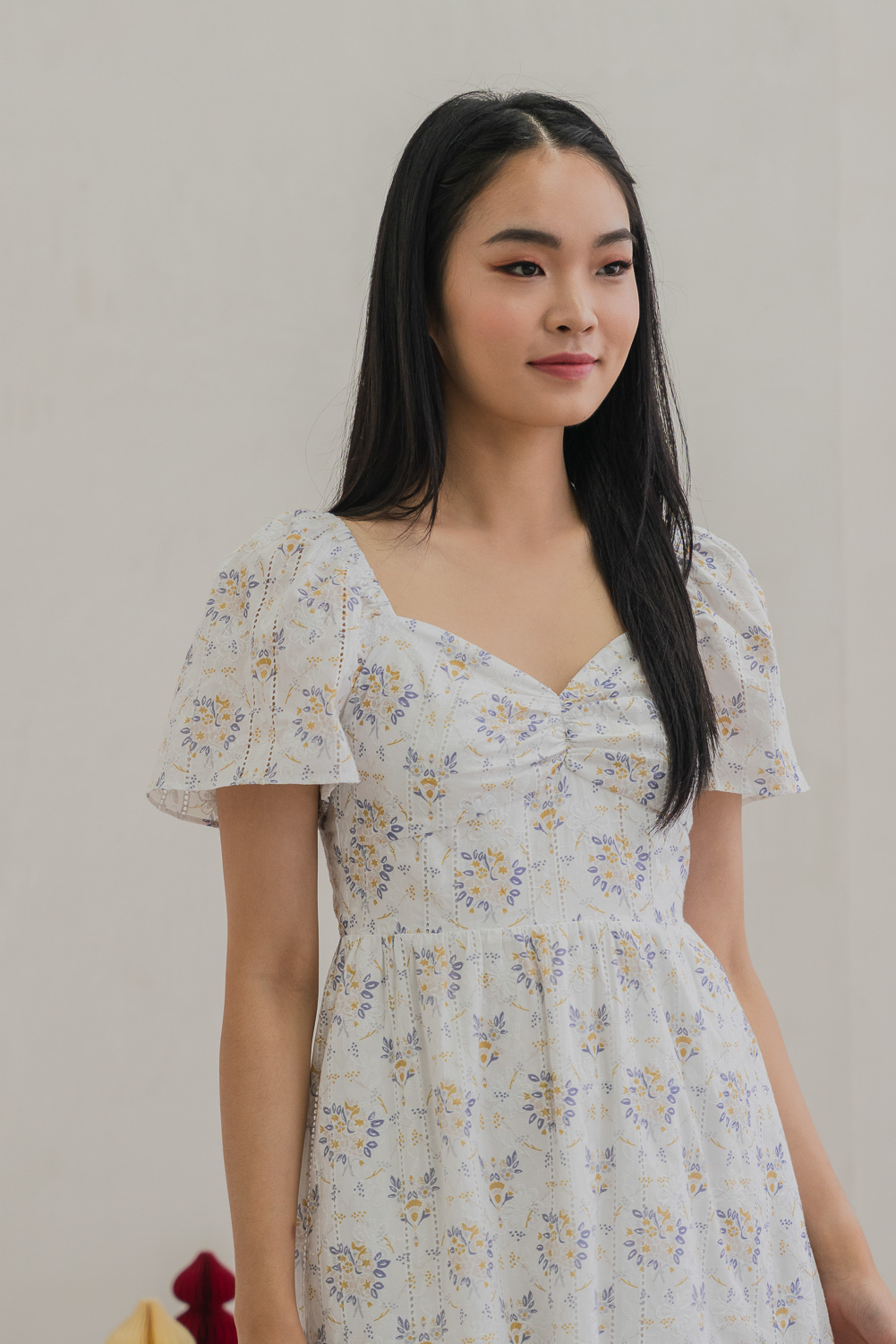 Skyler Eyelet Sweetheart Dress